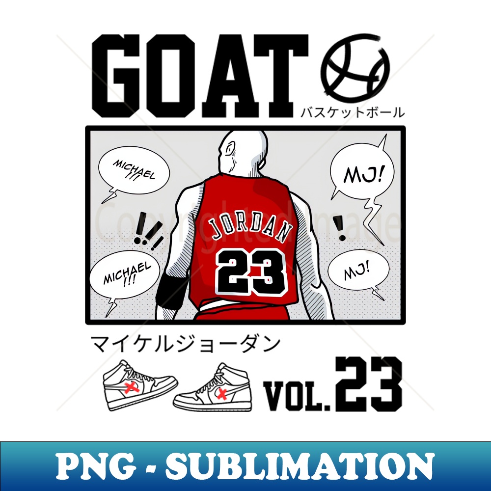 Michael Jordan manga style - Sublimation-Ready PNG File - Sp - Inspire ...