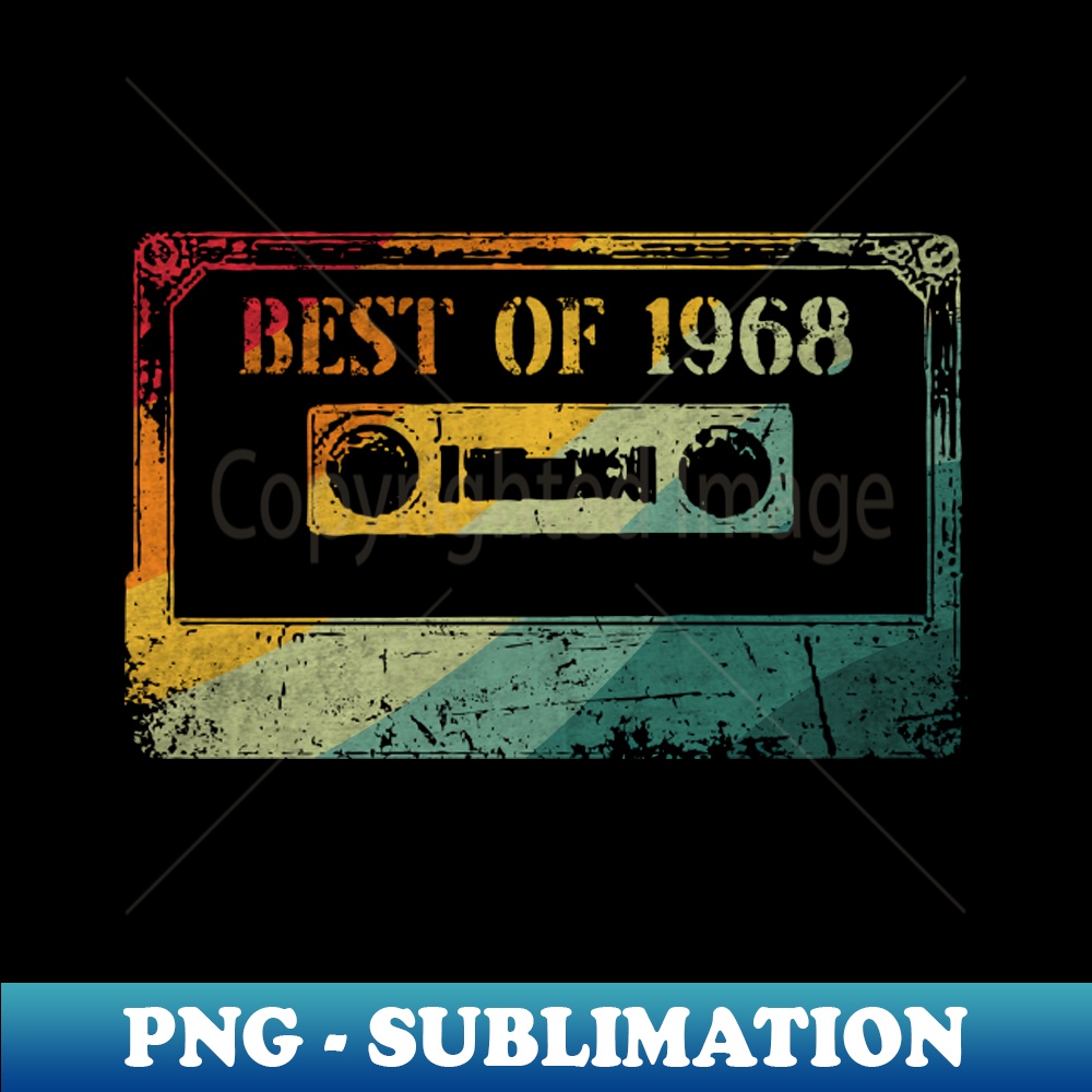 Best of 1968 Retro Cassette Tape 60s Birthday Design - Exclu - Inspire ...