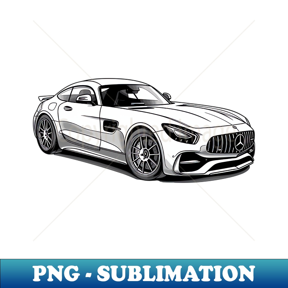 Mercedes AMG GT - Retro PNG Sublimation Digital Download - U | Inspire ...