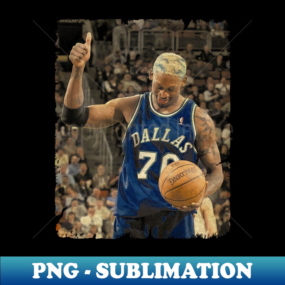 Dennis Rodman in DALLAS 70 - Signature Sublimation PNG File | Inspire ...