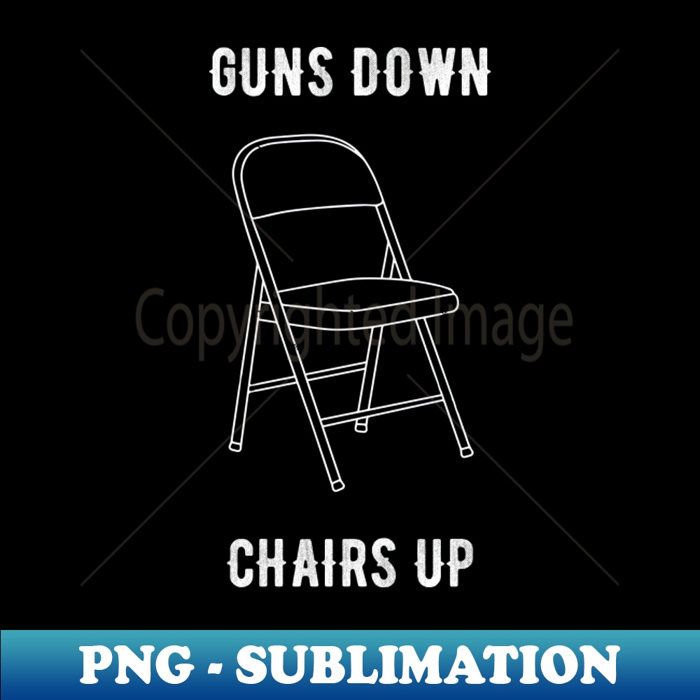 Guns Down Chairs Up Funny White Folding Chairs Fighting - PN | Inspire ...