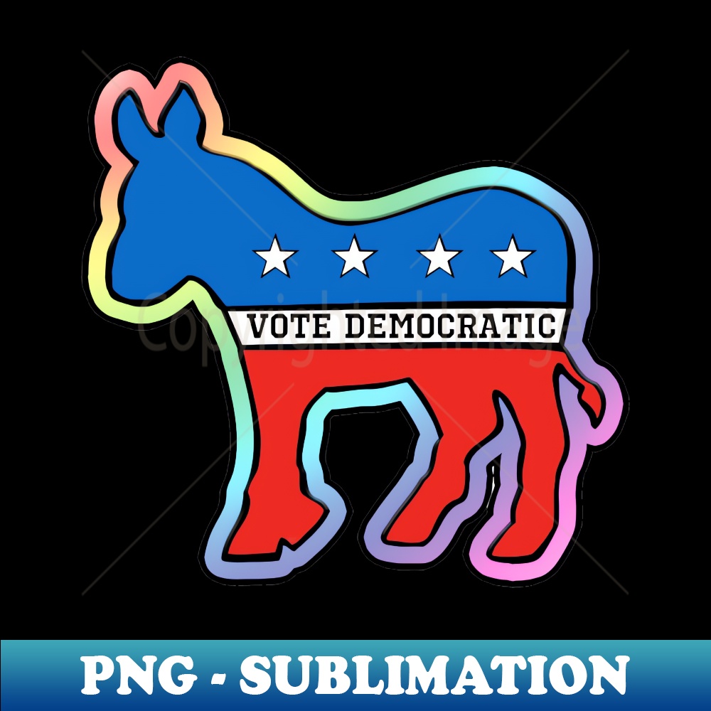 DEMOCRATIC DONKEY MASCOT VOTE DEMOCRAT LGBT RAINBOW - High-R | Inspire ...