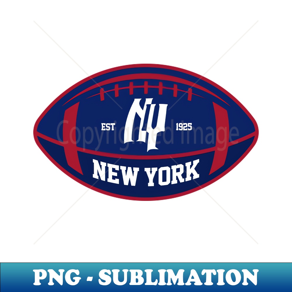 New York Team Colors Football - Unique Sublimation PNG Downl | Inspire ...