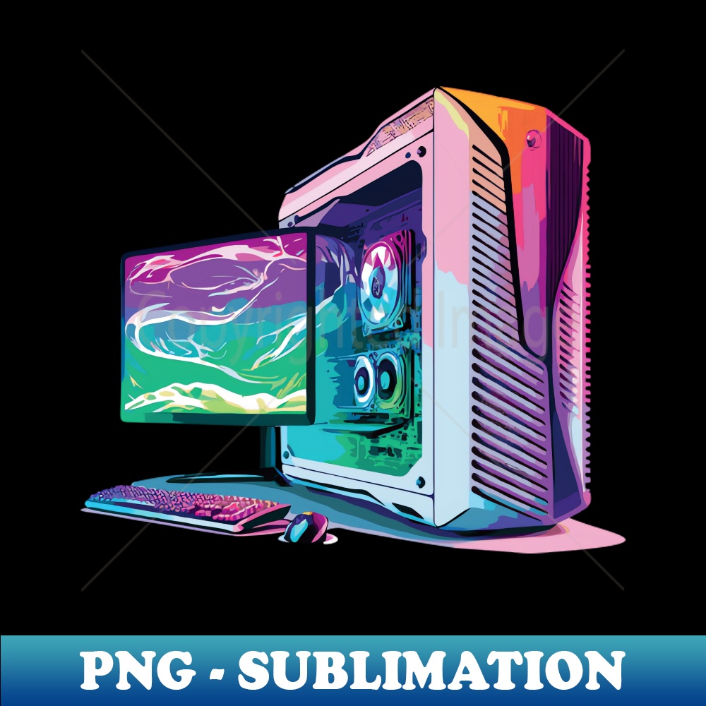 Monster Gaming PC - Aesthetic Sublimation Digital File - Per | Inspire ...