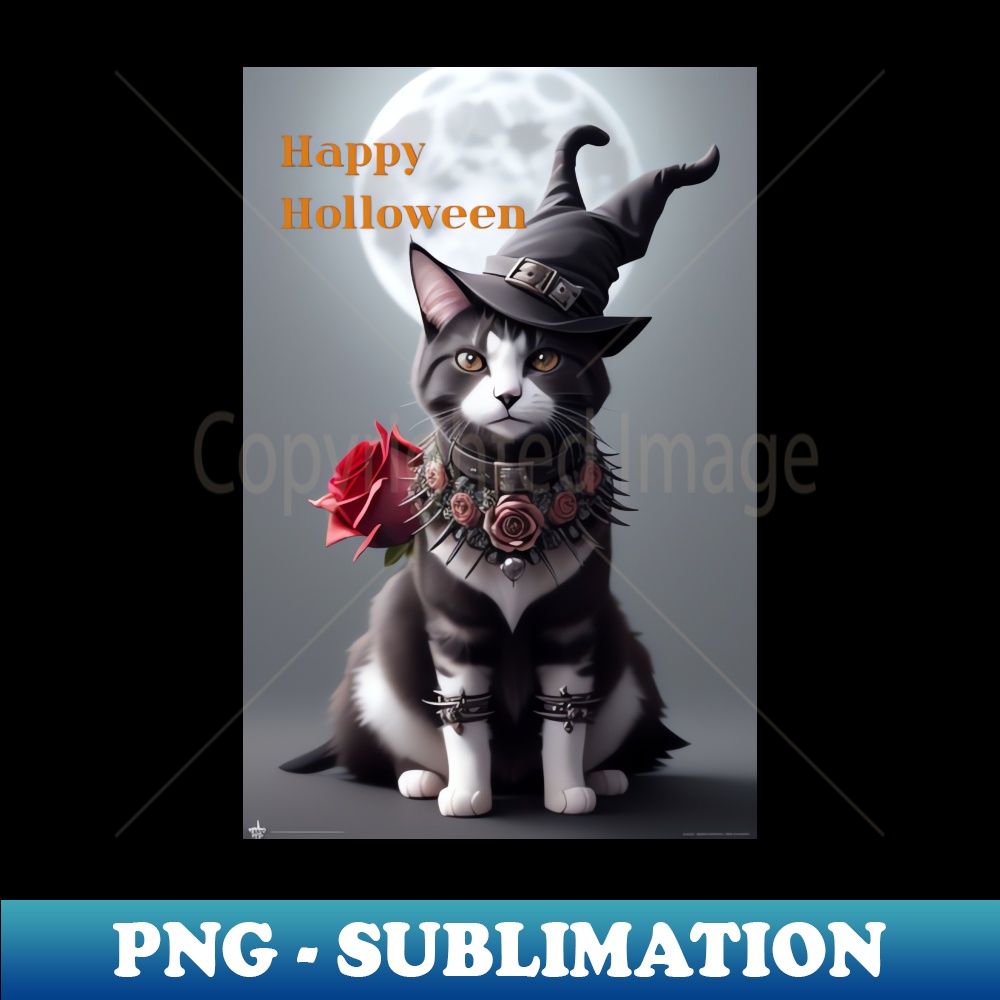 witchy kitty - Digital Sublimation Download File - Enhance Y | Inspire ...