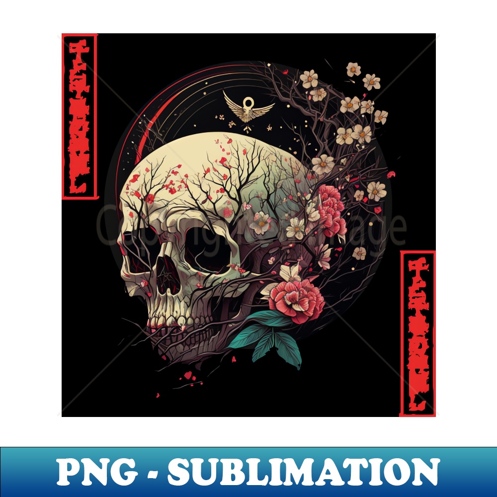 skull illustration - Sublimation-Ready PNG File - Capture Im | Inspire ...