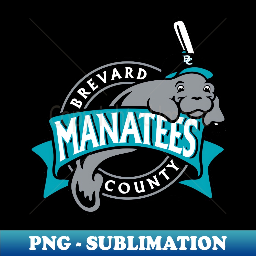 Brevard County Manatees - Retro PNG Sublimation Digital Down | Inspire ...