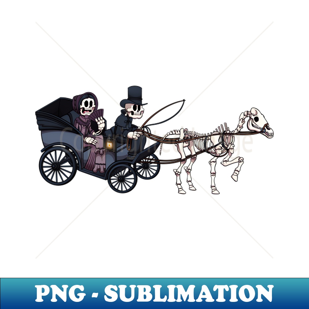 Skeleton Horse And Carriage - Elegant Sublimation PNG Downlo | Inspire ...