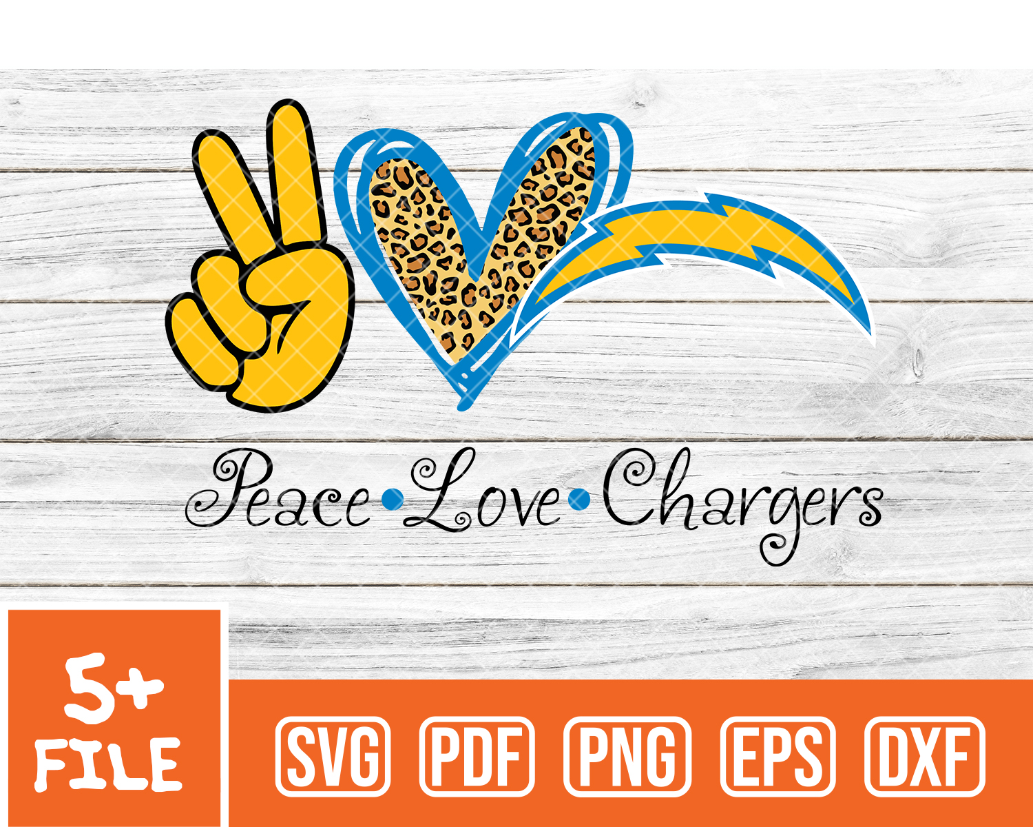 Los Angeles Chargers Svg , Peace Love NfL Svg, Team Nfl Svg - Inspire ...