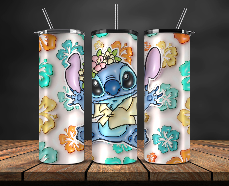 3D Cartoon Tumbler, Cartoon Princess, Stitch Starbucks 20oz - Inspire ...