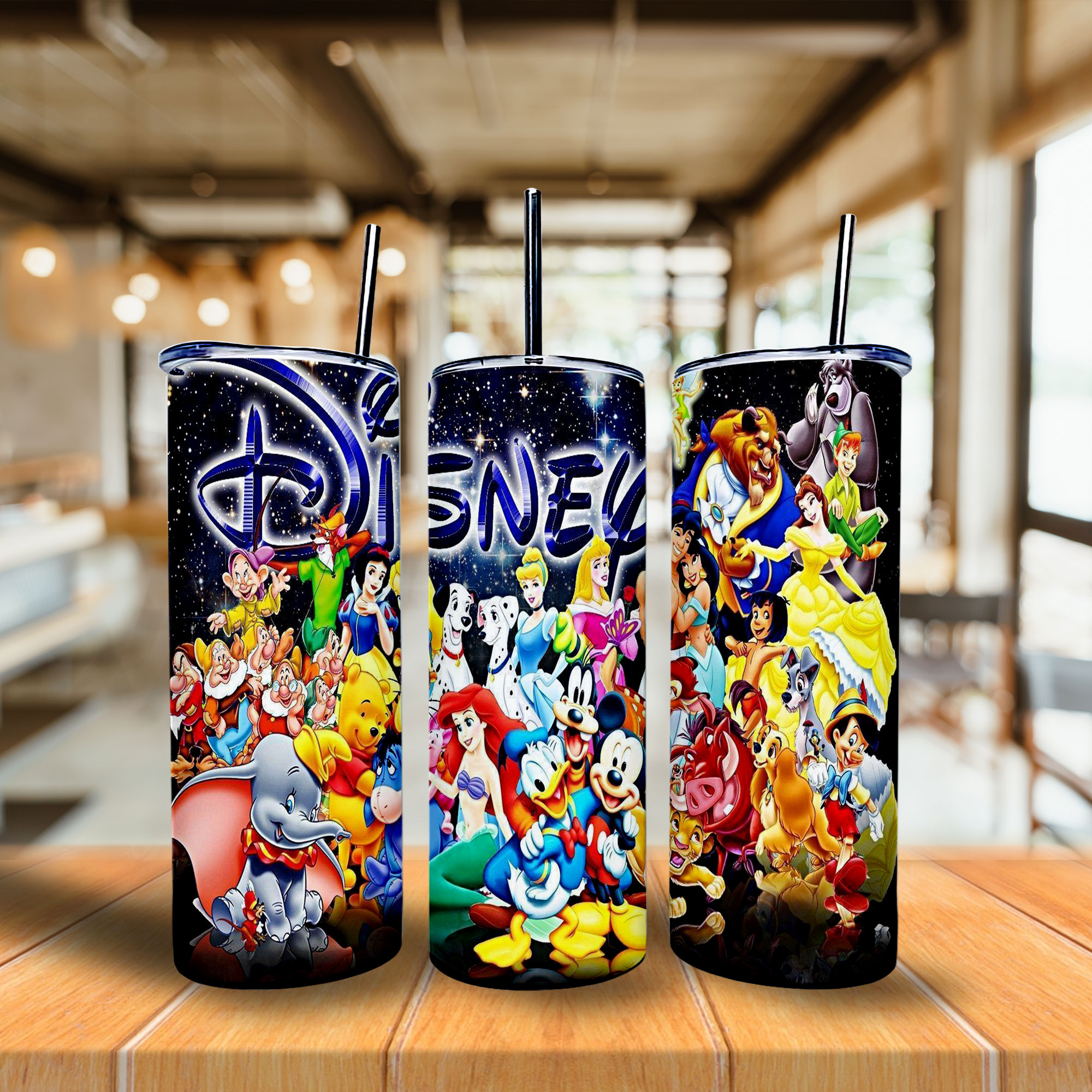 Princess Disney Tumbler Wrap, 3D Cartoon Tumbler Wrap, 20oz - Inspire ...