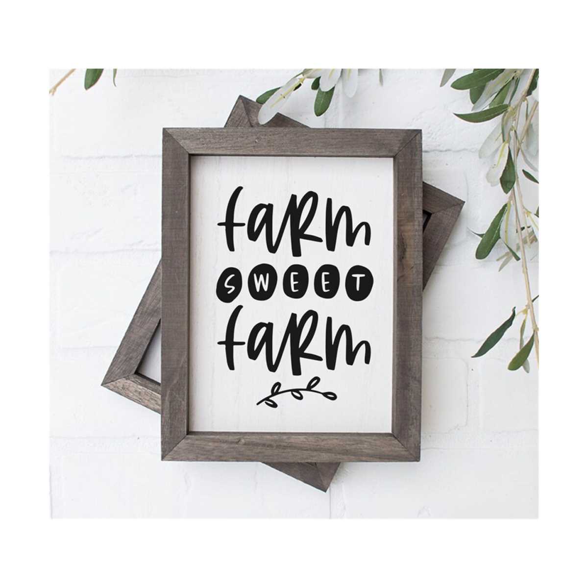 Farm Sweet Farm SVG | Farmhouse Sign Svg | Modern Farmhouse - Inspire ...