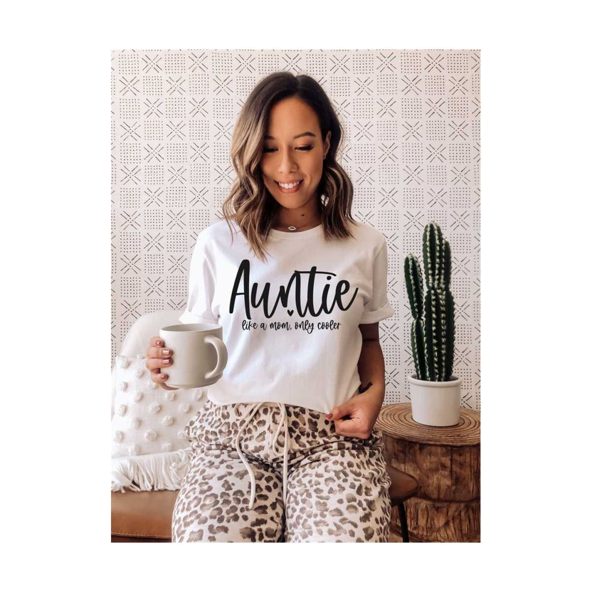 Auntie Like A Mom Only Cooler SVG | Aunt Svg | Auntie Svg | | Inspire Uplift