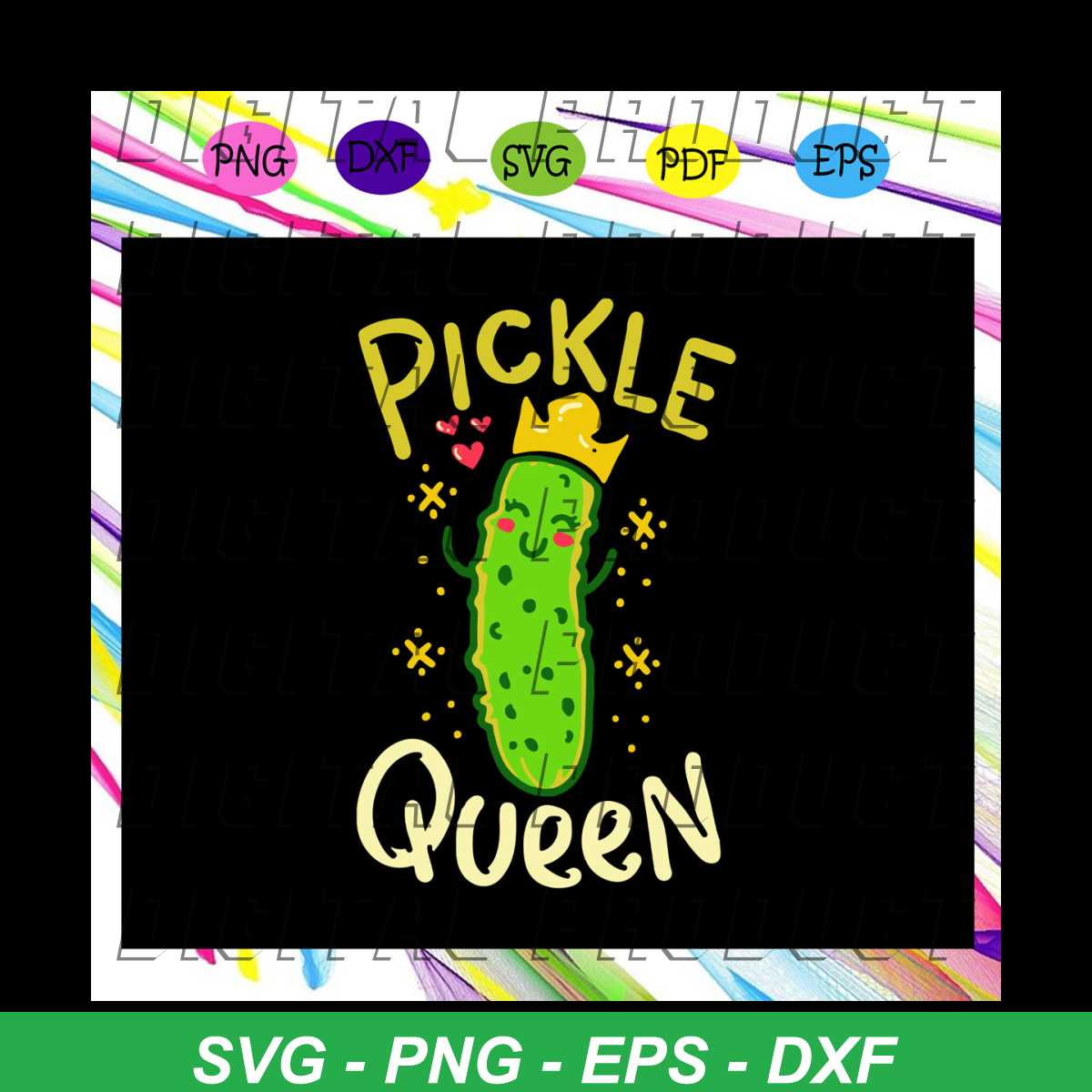 Pickle queen, pickle queen svg, pickleball, queen svg, birth | Inspire ...
