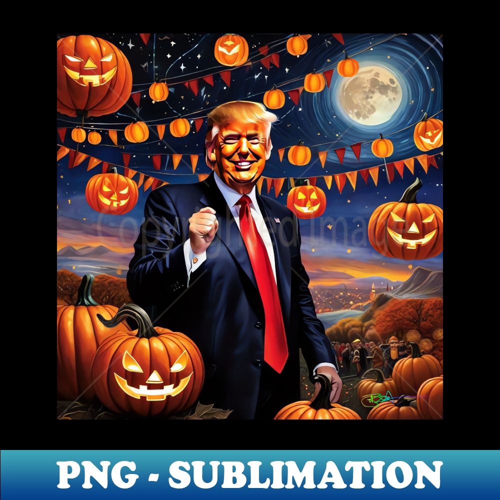 Trump Halloween Pumpkin Patch Dark Political Comedy 6 - PNG - Inspire ...