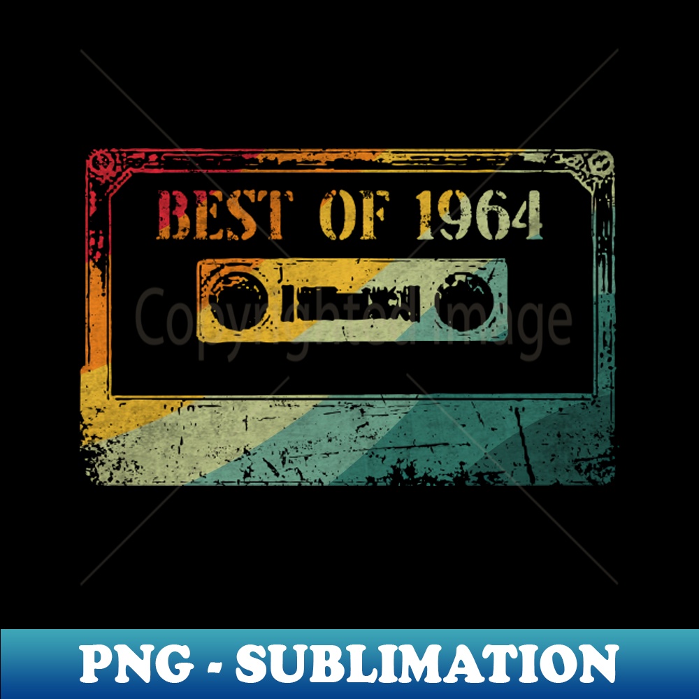 Best of 1964 Retro Cassette Tape 60s Birthday Design - Digit | Inspire ...