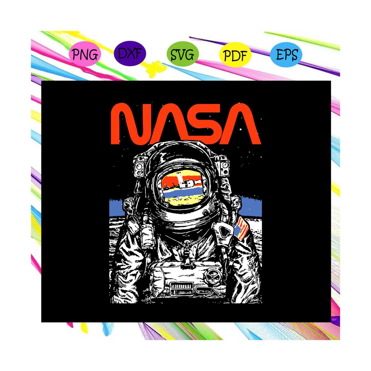 Nasa Svg, Nasa Astronaut Svg, Nana Astronaut Moon Svg, Vinta - Inspire ...