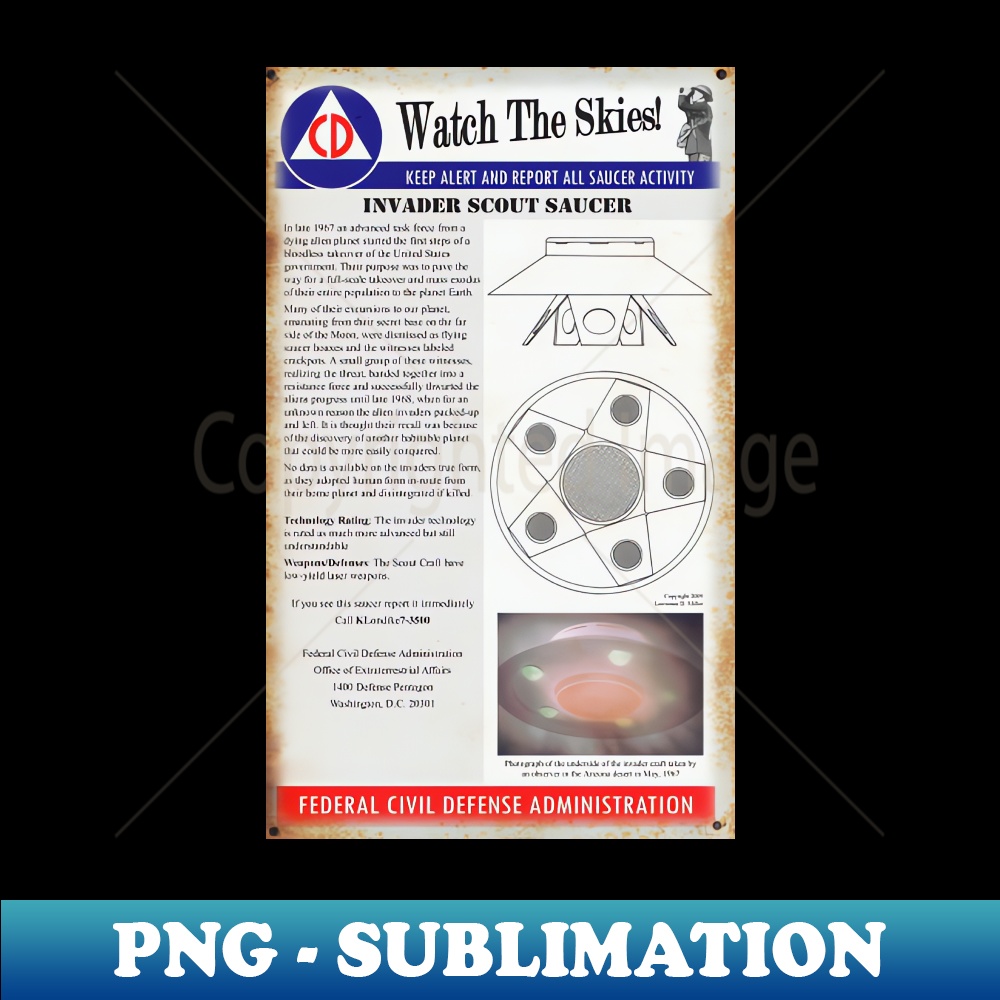 Rusty Vintage Civil Defense Sign - The Invaders - PNG Transp | Inspire ...