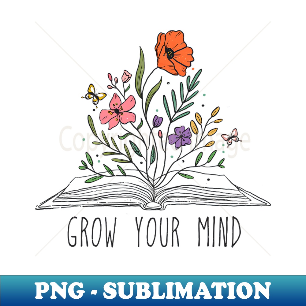 grow your mind book reading - Exclusive Sublimation Digital | Inspire ...