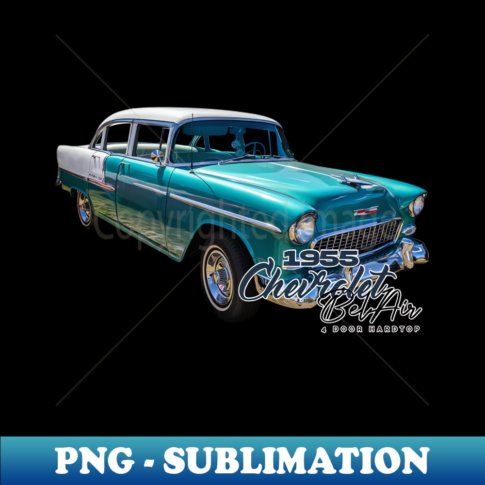 1955 Chevrolet Bel Air 4 Door Sedan - Vintage Sublimation PN | Inspire ...