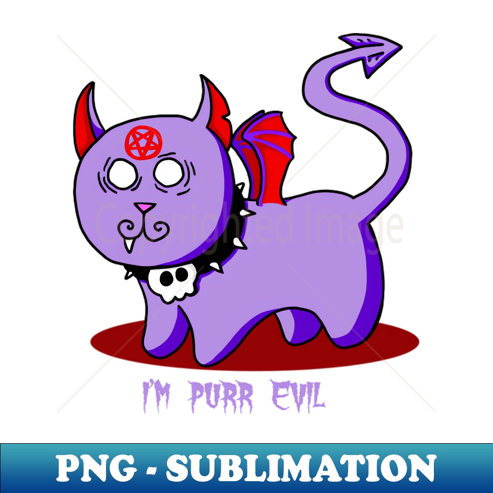 Im Purr Evil Demon Kitty - Premium Sublimation Digital Downl | Inspire ...