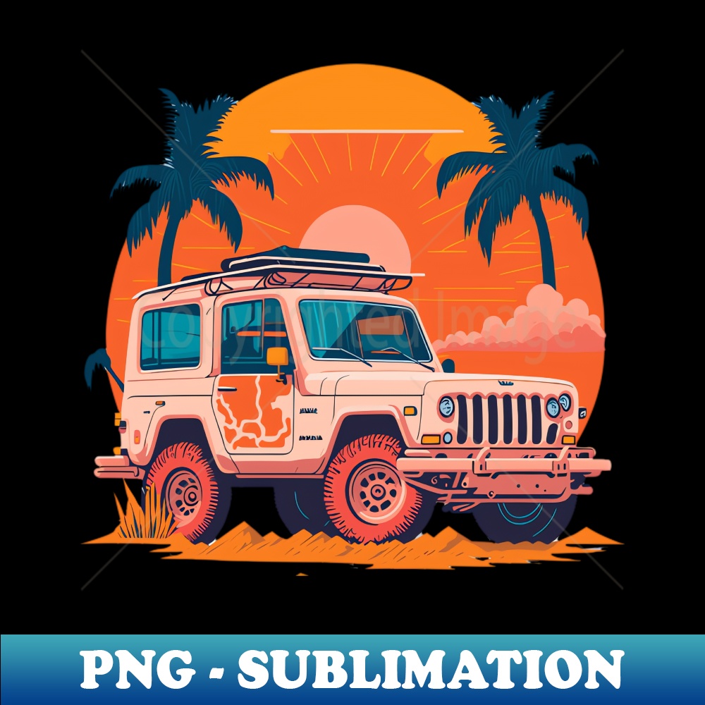 Retro Jeep Lover - Sublimation-Ready PNG File - Spice Up You - Inspire ...