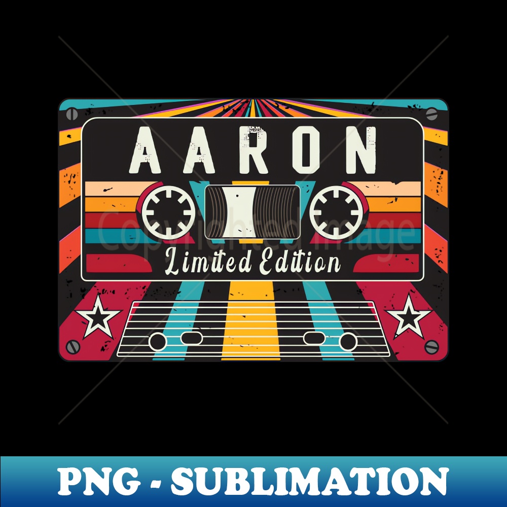 Vintage Aaron name - High-Resolution PNG Sublimation File - | Inspire Uplift