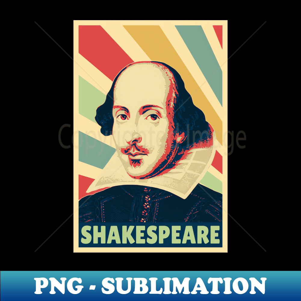 William Shakespeare Vintage Colors - Sublimation-Ready PNG F | Inspire ...