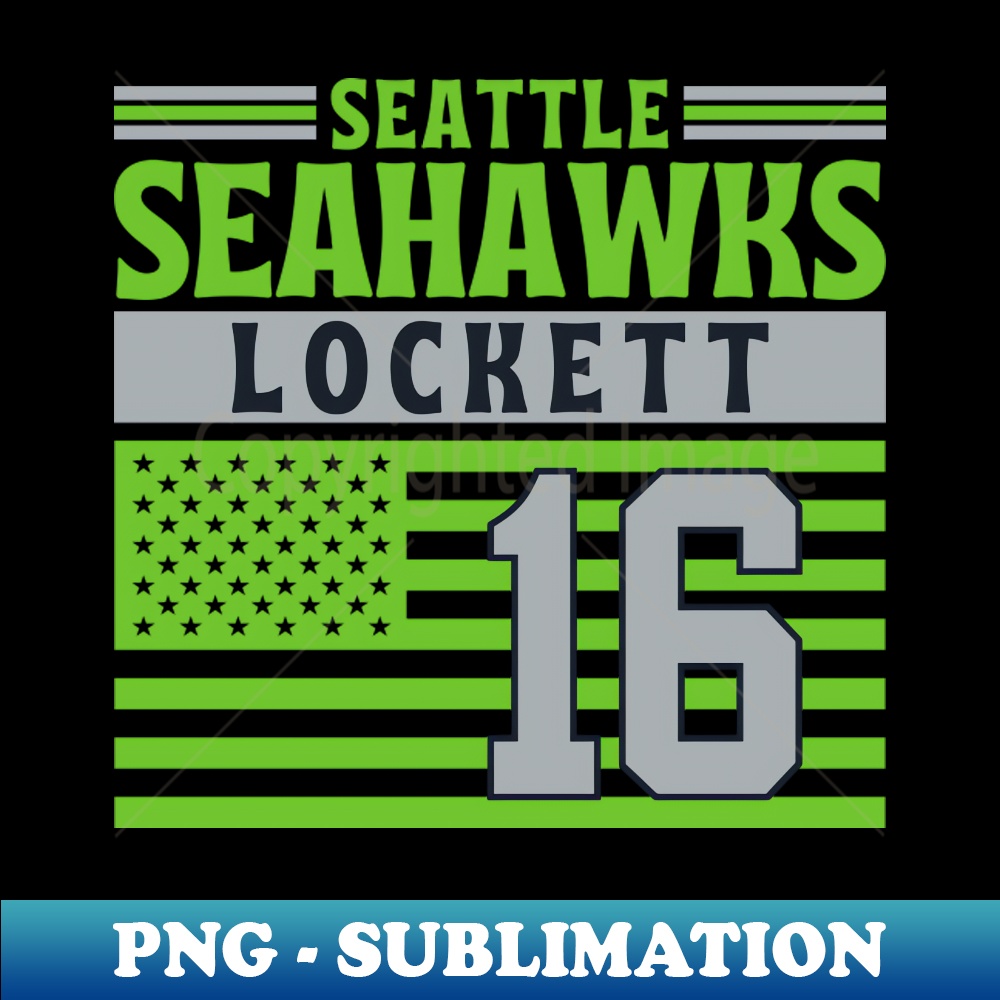 Seattle Seahawks Lockett 16 American Flag Football - High-Re | Inspire ...