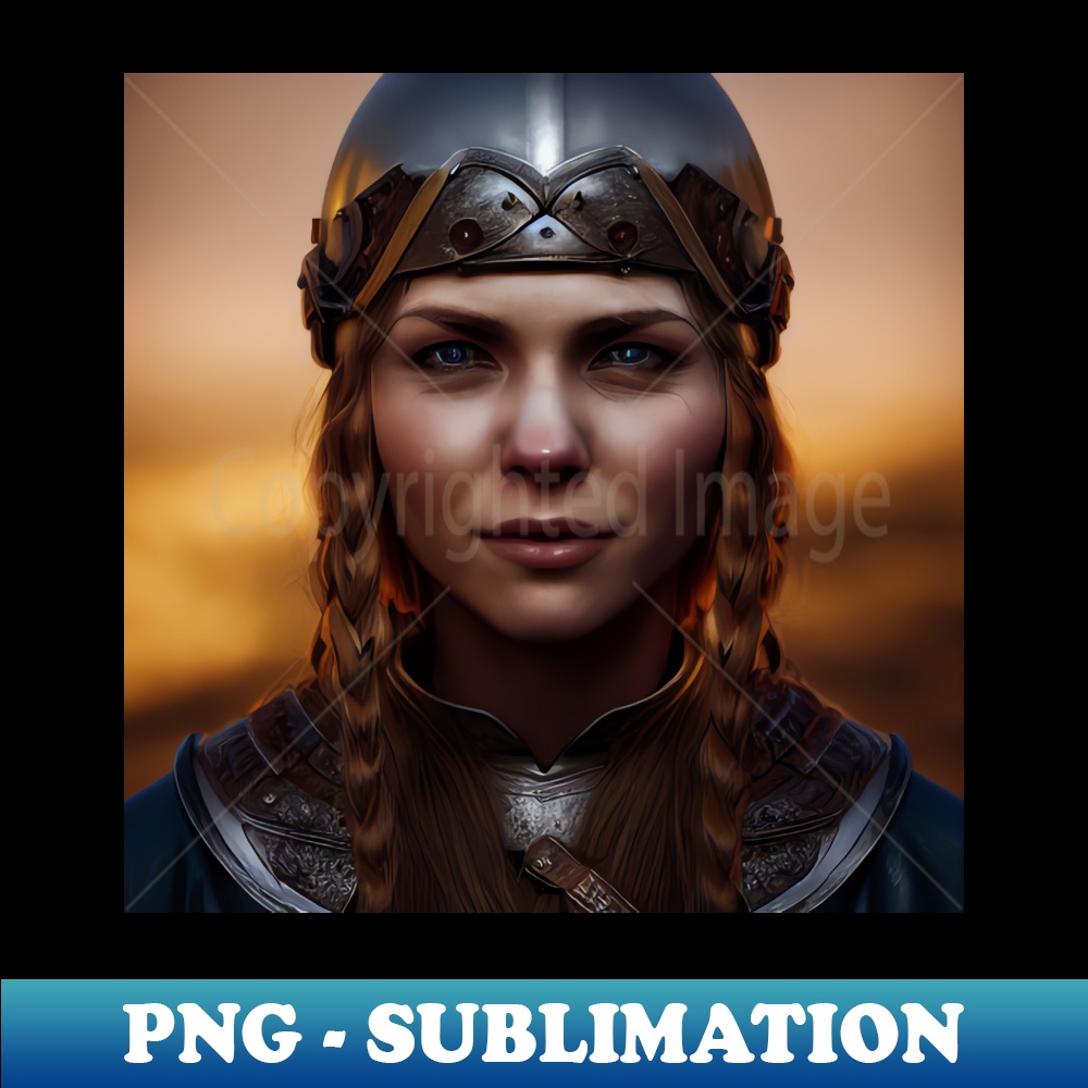 Viking Shield Maiden - High-Resolution PNG Sublimation File | Inspire ...