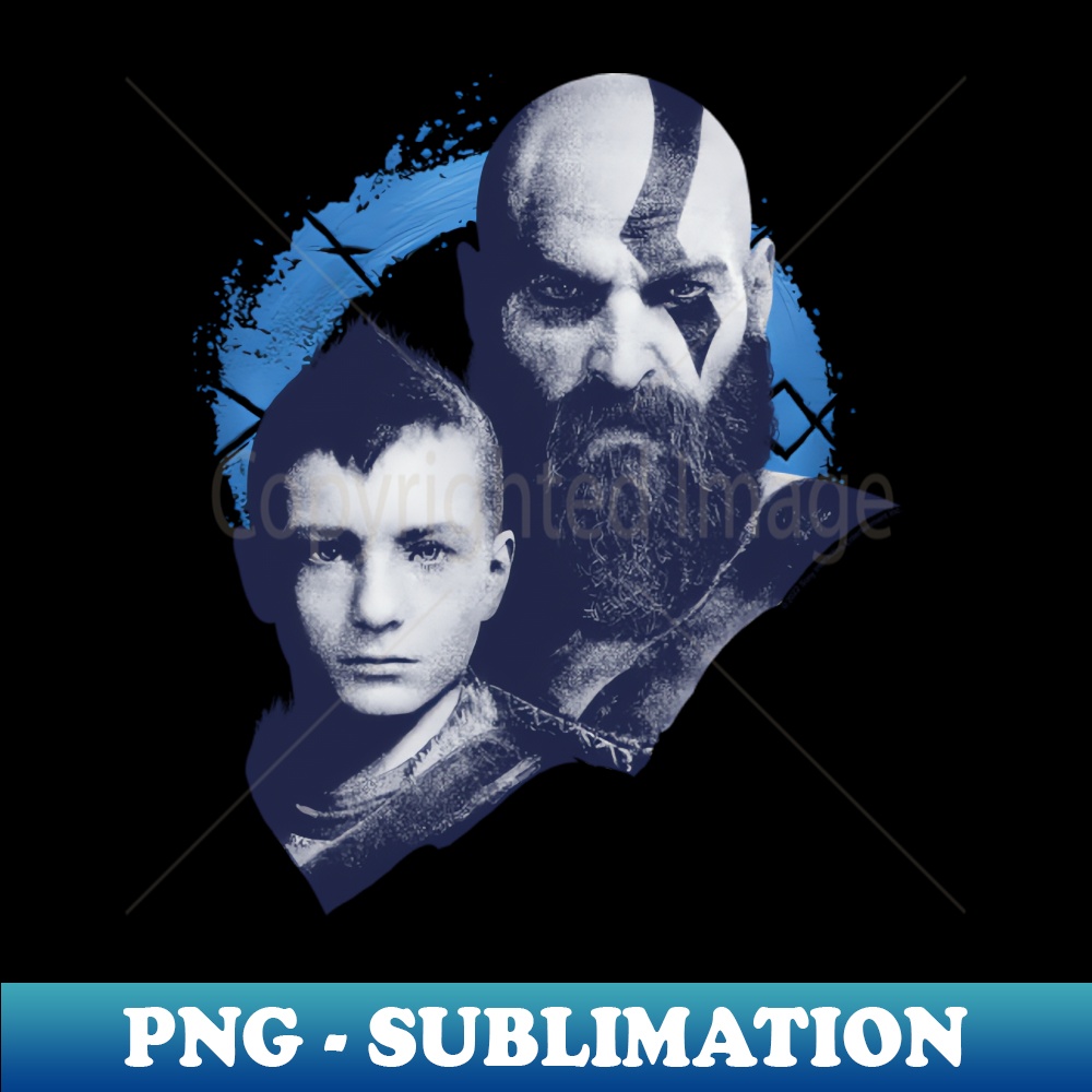God of War Ragnarok Icon Tonal Kratos and Atreus Faces - Pre | Inspire ...