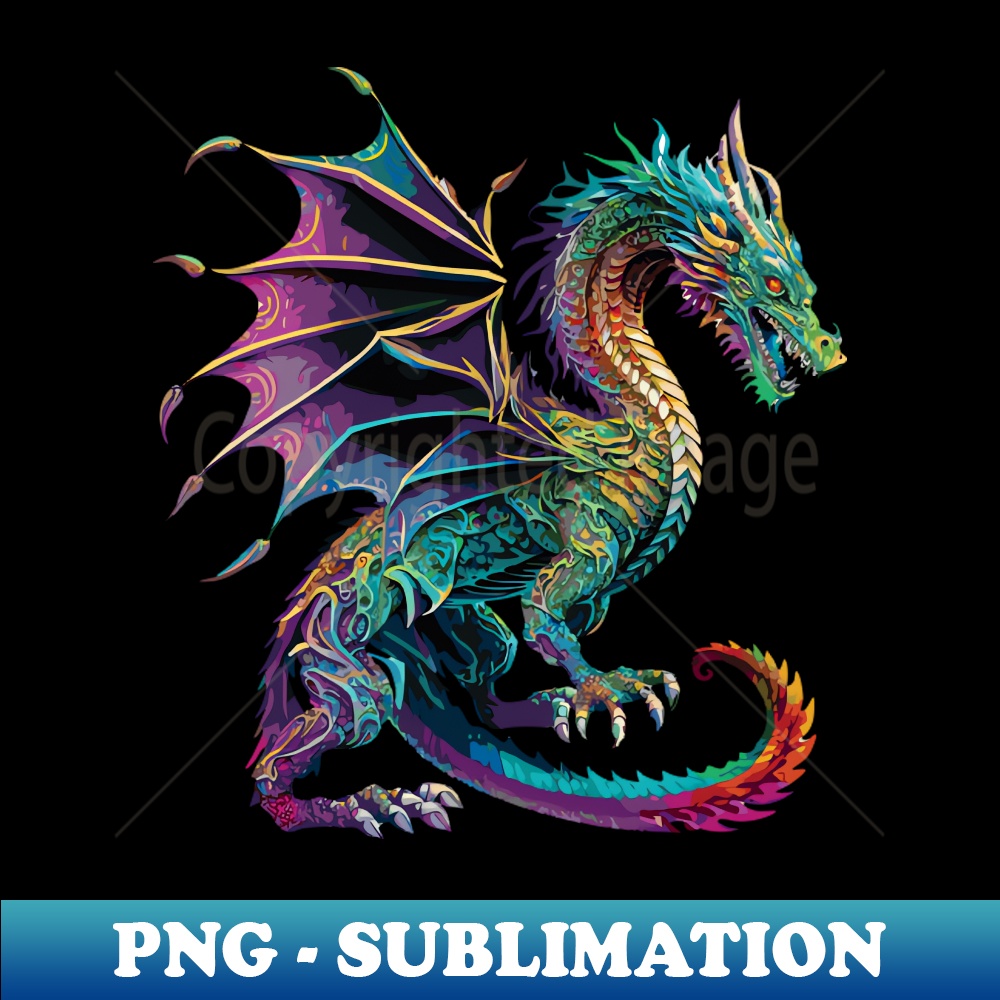 Flying dragon - PNG Transparent Sublimation Design - Transfo - Inspire ...