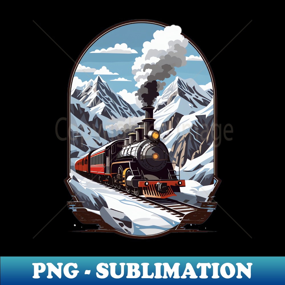 Train - Aesthetic Sublimation Digital File - Bold & Eye-catc - Inspire ...