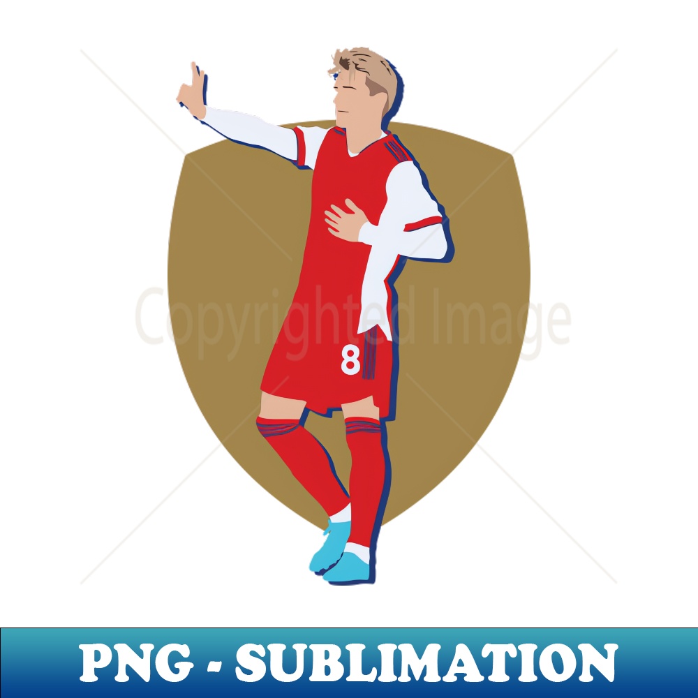 Martin Odegaard Arsenal No 8 Collage - High-Quality PNG Subl | Inspire ...