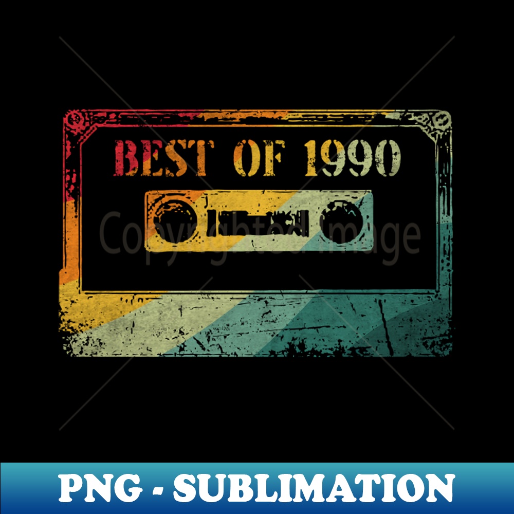 Best of 1990 Retro Cassette Tape 90s Birthday Design - Exclu | Inspire ...