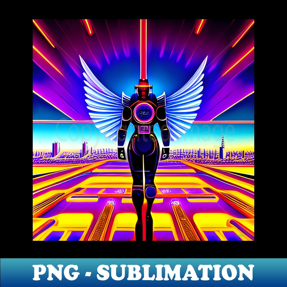 Retro Sci-Fi Cyborg Angel Dreams 57 - Aesthetic Sublimation | Inspire ...