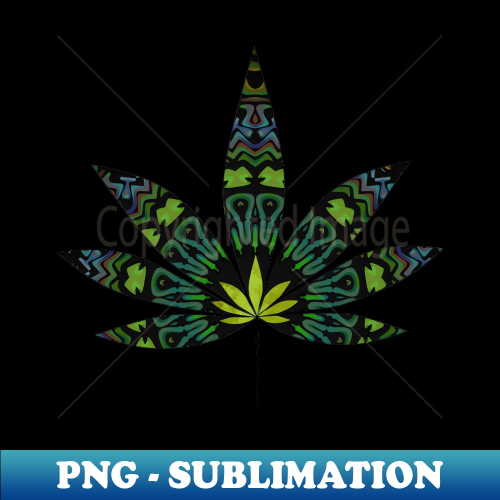 Decorative Weed Leaf - Sublimation-Ready PNG File - Unleash | Inspire ...
