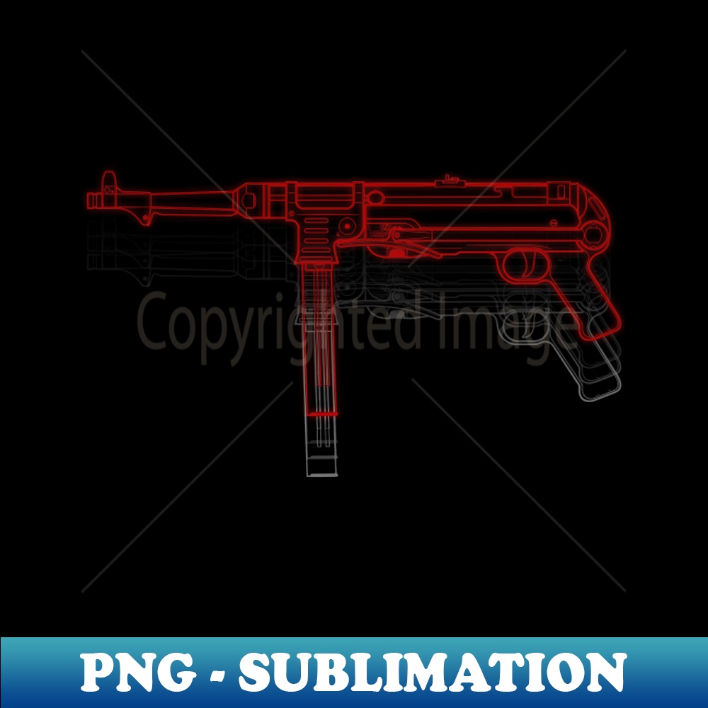 MP40 WW2 Submachine Gun - Creative Sublimation PNG Download - Inspire ...