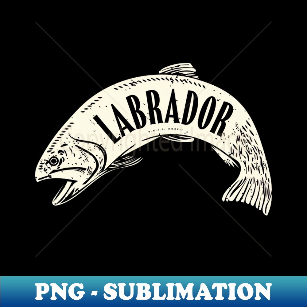 Labrador Fish Wordmark Tan - Premium Sublimation Digital Dow - Inspire ...