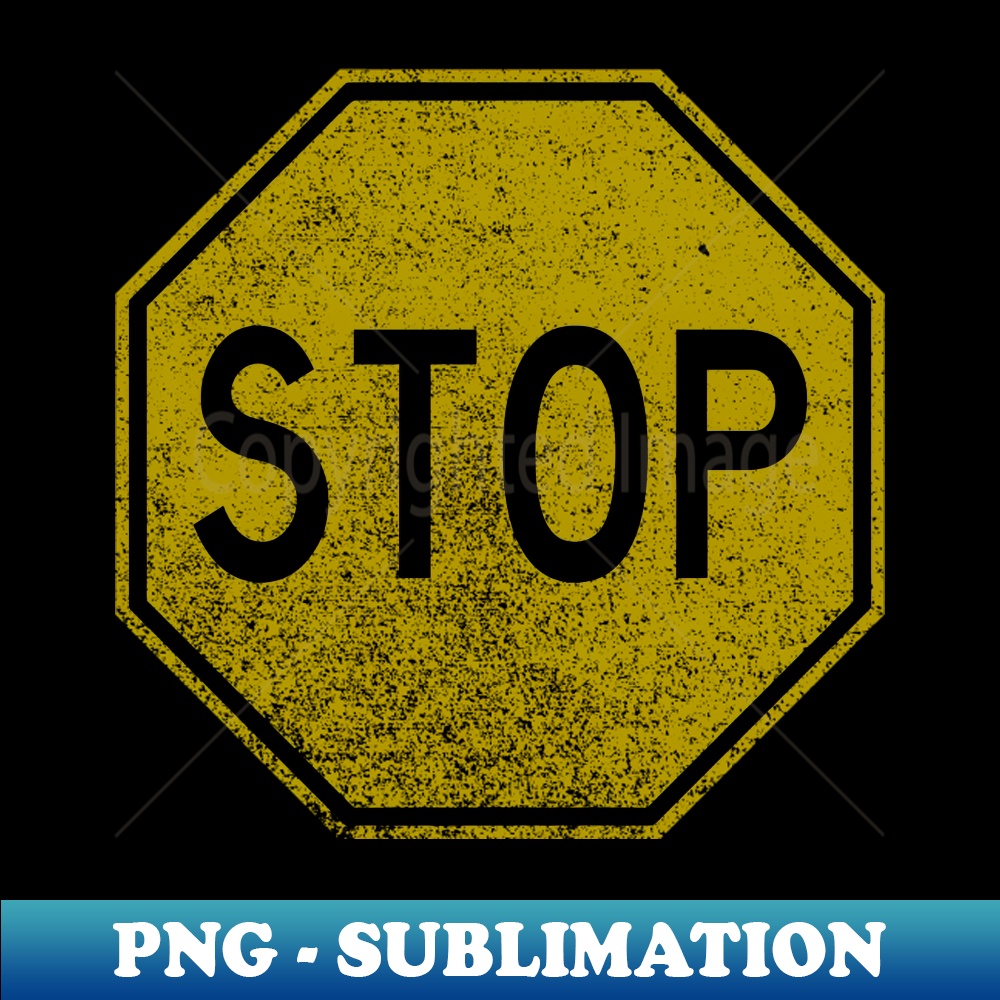 Retro Stop Sign faded - Retro PNG Sublimation Digital Downlo | Inspire ...