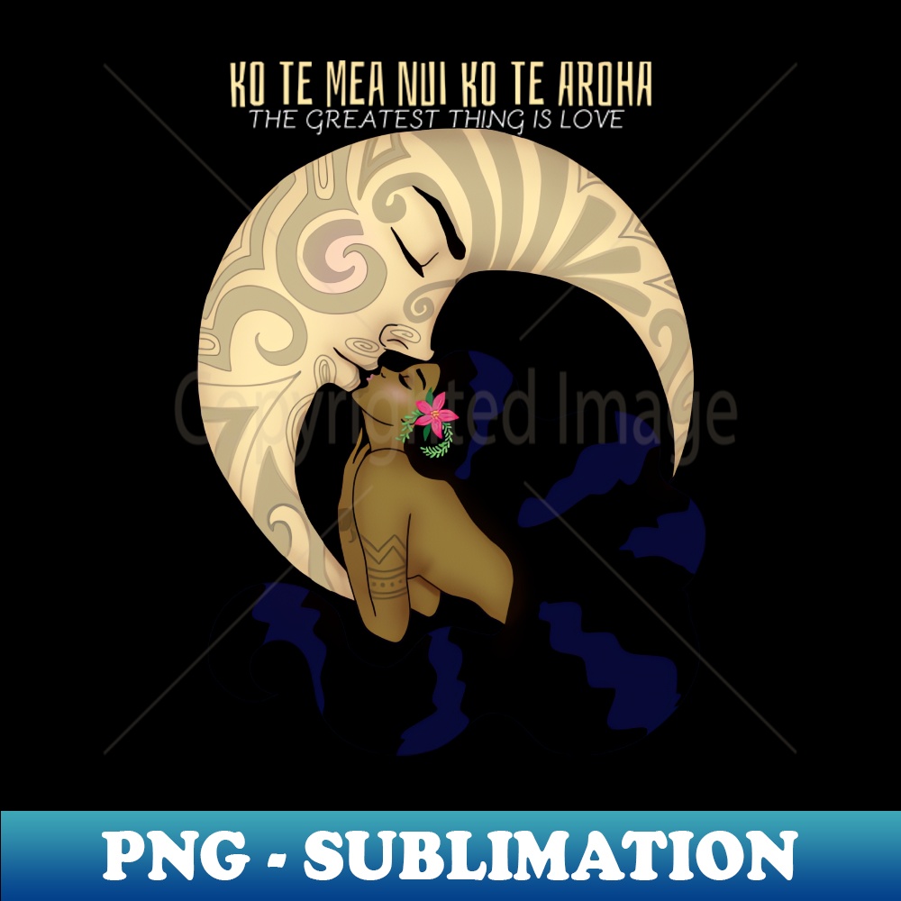 The greatest thing is love romantic maori illustration - Ins - Inspire ...