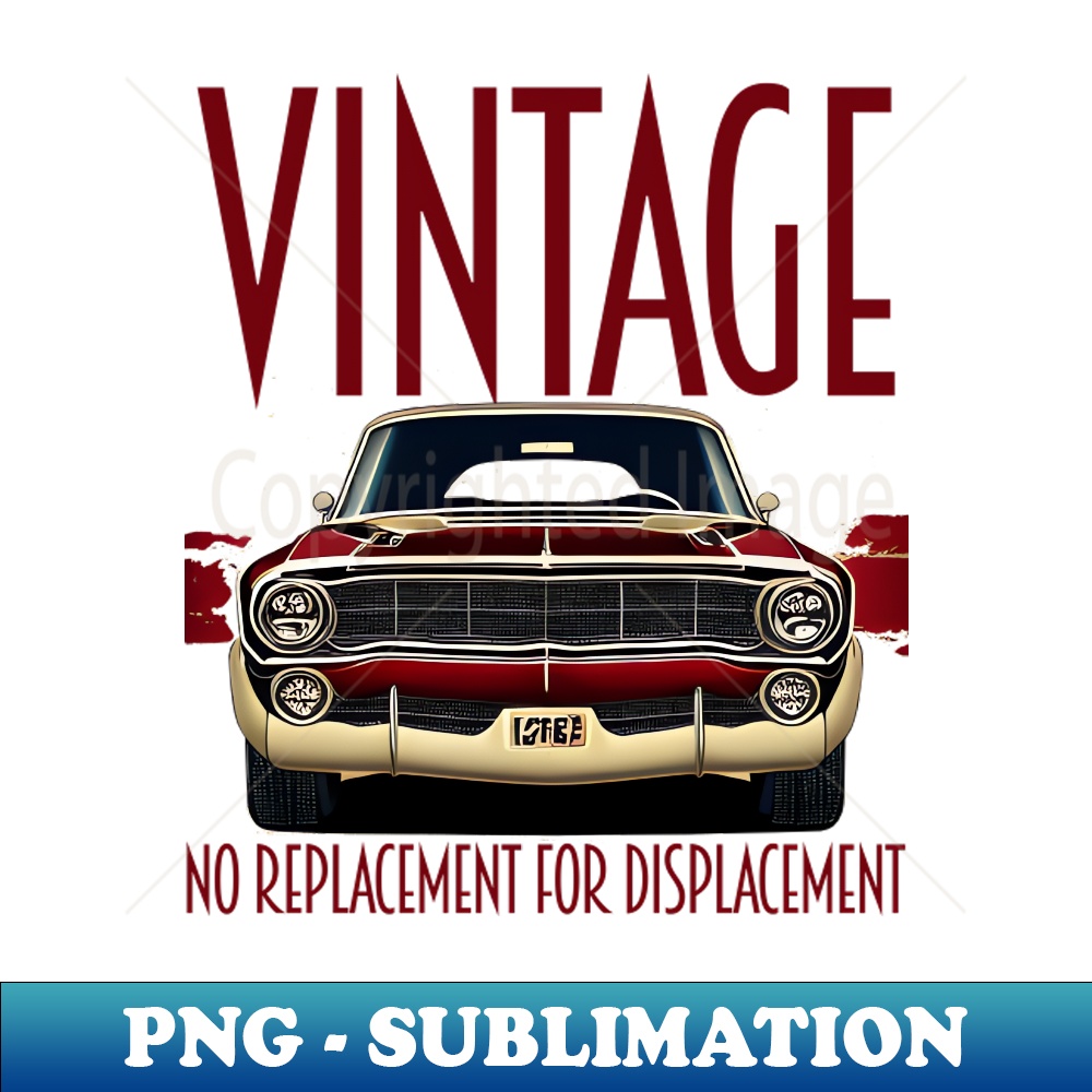 VINTAGE No replacement for displacement - Instant PNG Sublim - Inspire ...