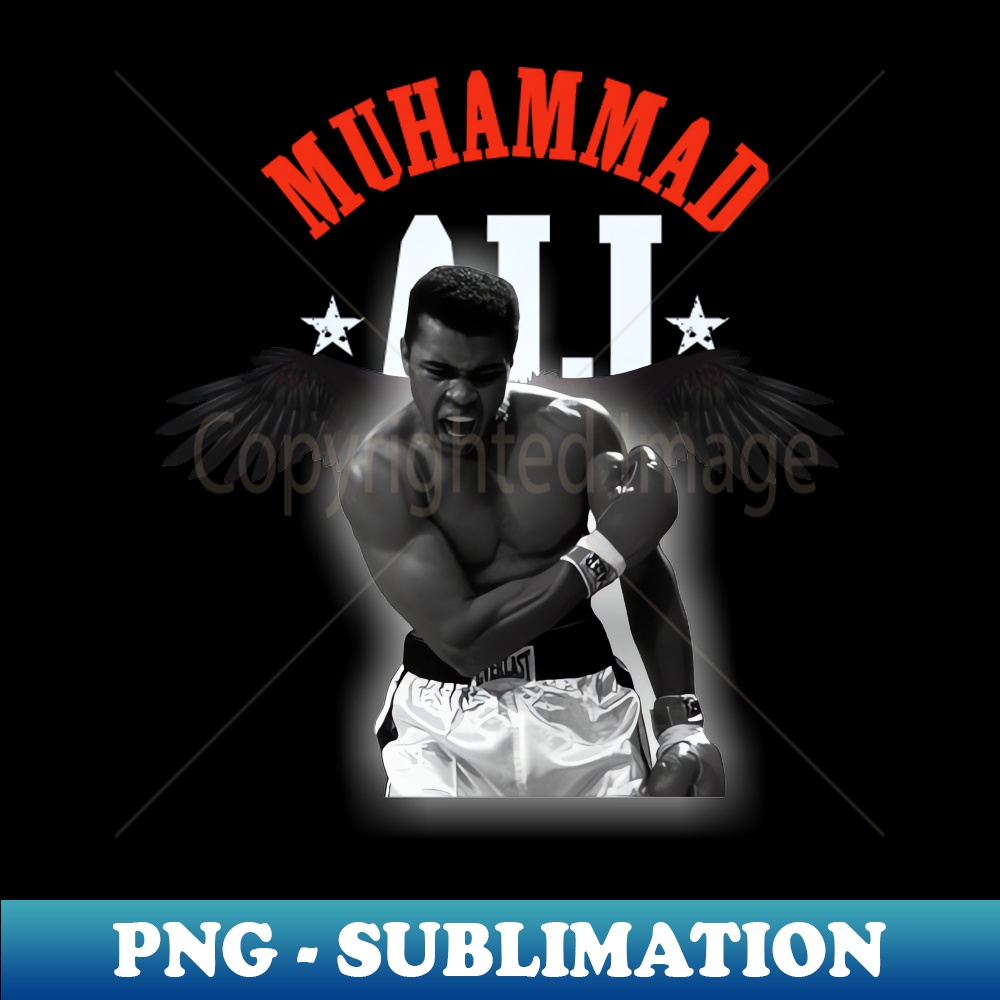 Two Wings Muhammad Ali - High-Resolution PNG Sublimation Fil | Inspire ...