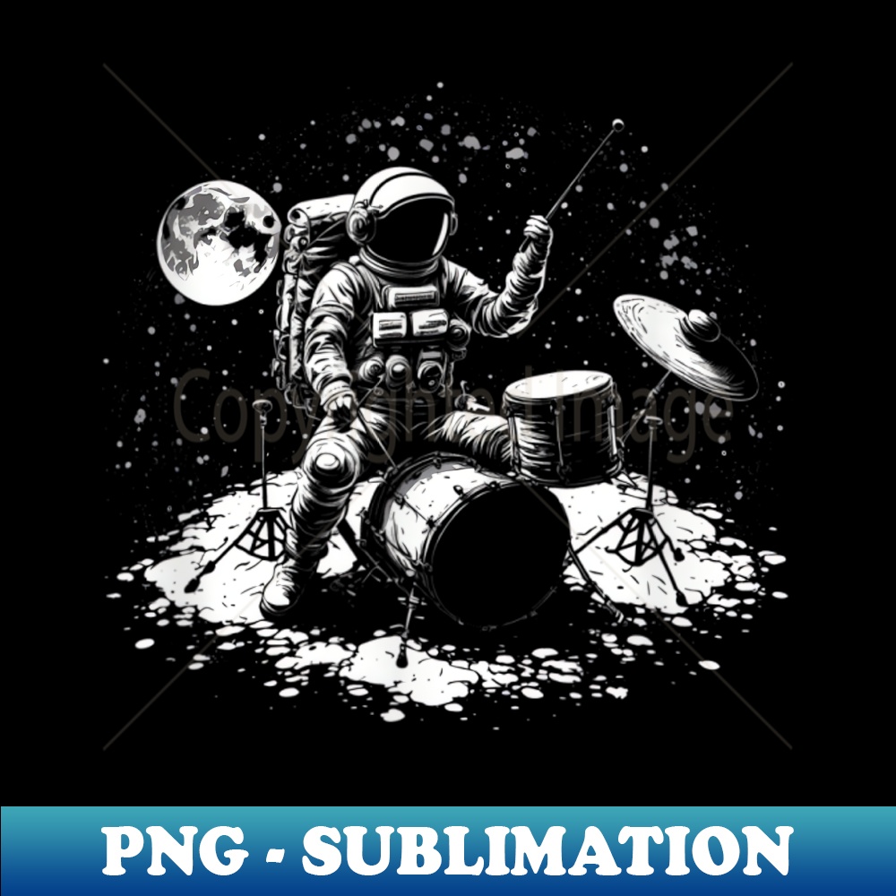 Astronaut In Space With Drum Kit Percussion Drums Drummer - | Inspire ...
