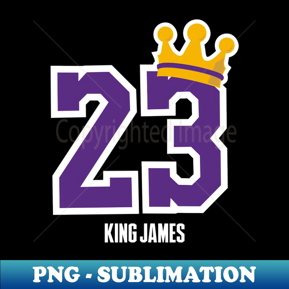 LEBRON JAMES JERSEY NUMBER LAKERS - High-Resolution PNG Subl | Inspire ...