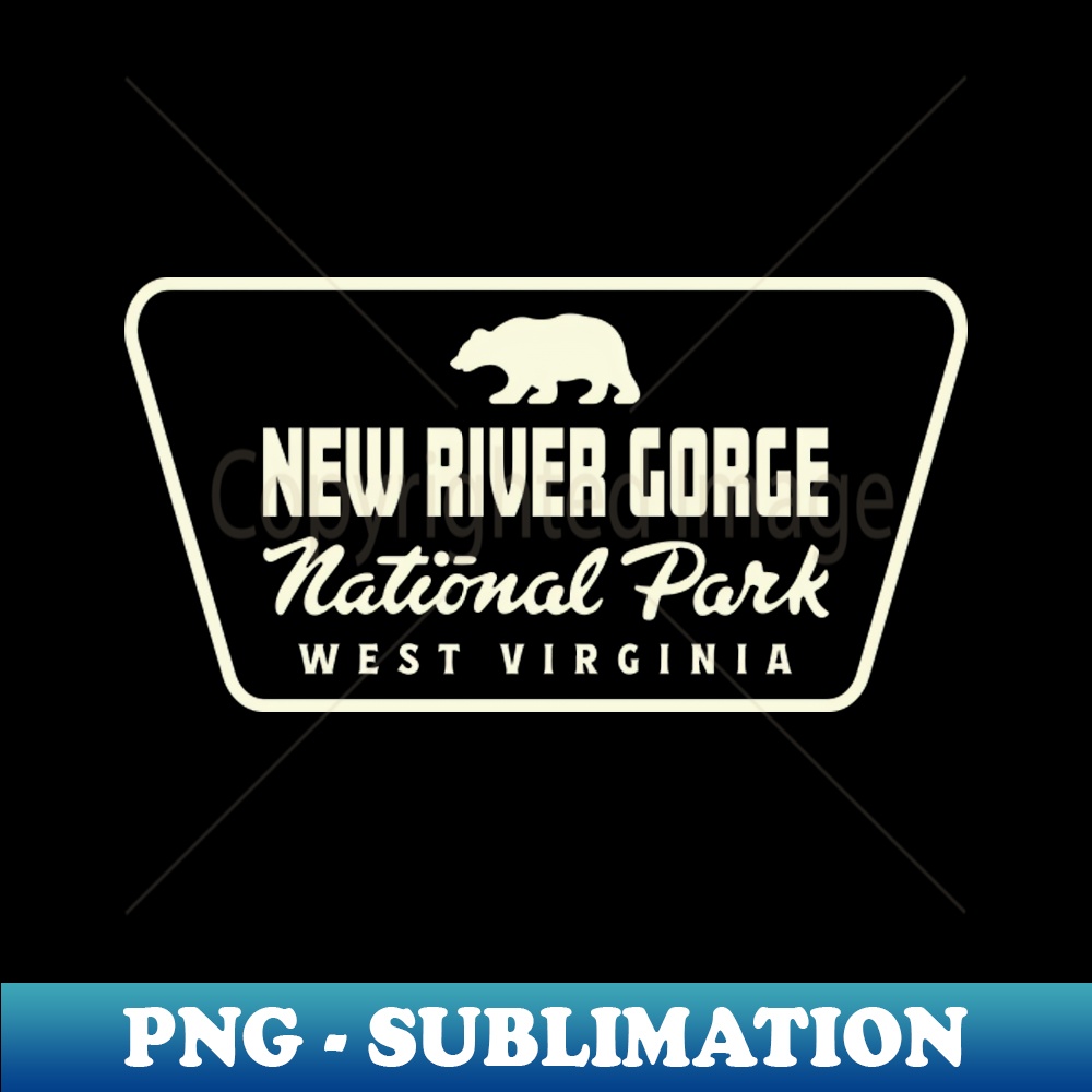 New River Gorge National Park Bear Badge - Tan - Creative Su - Inspire ...
