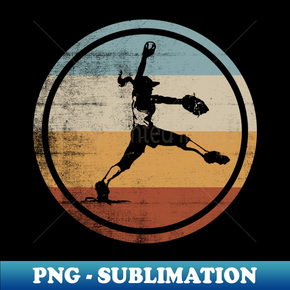 Retro Vintage Softball Player Design Softball - PNG Transpar | Inspire ...