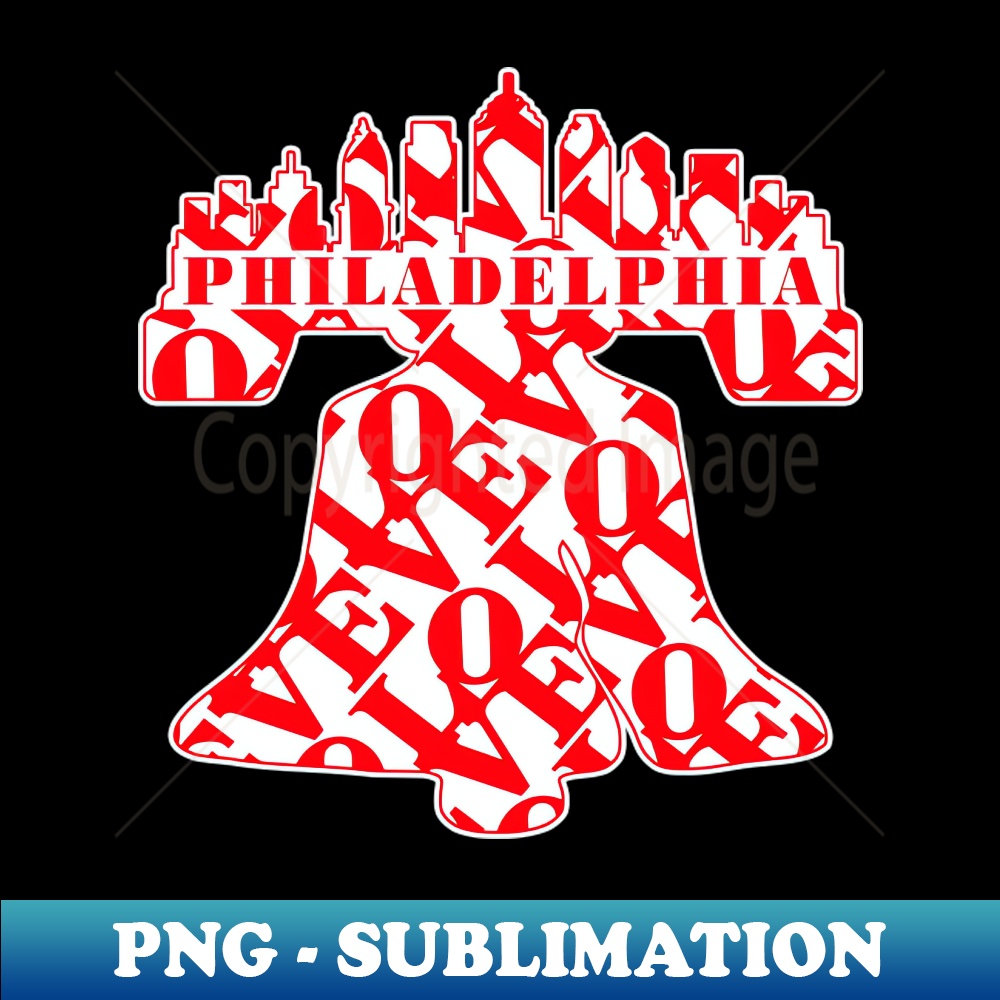 Philadelphia Liberty Bell Love Philly Fan City Skyline Favor - Inspire ...