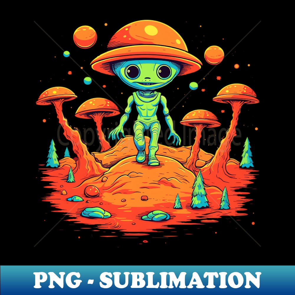 Cartoon alien ufo - PNG Sublimation Digital Download - Spice | Inspire ...