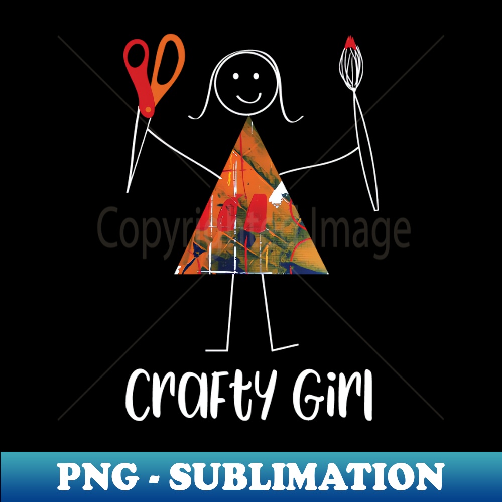 Funny Crafty Girl - Creative Sublimation PNG Download - Spic | Inspire ...